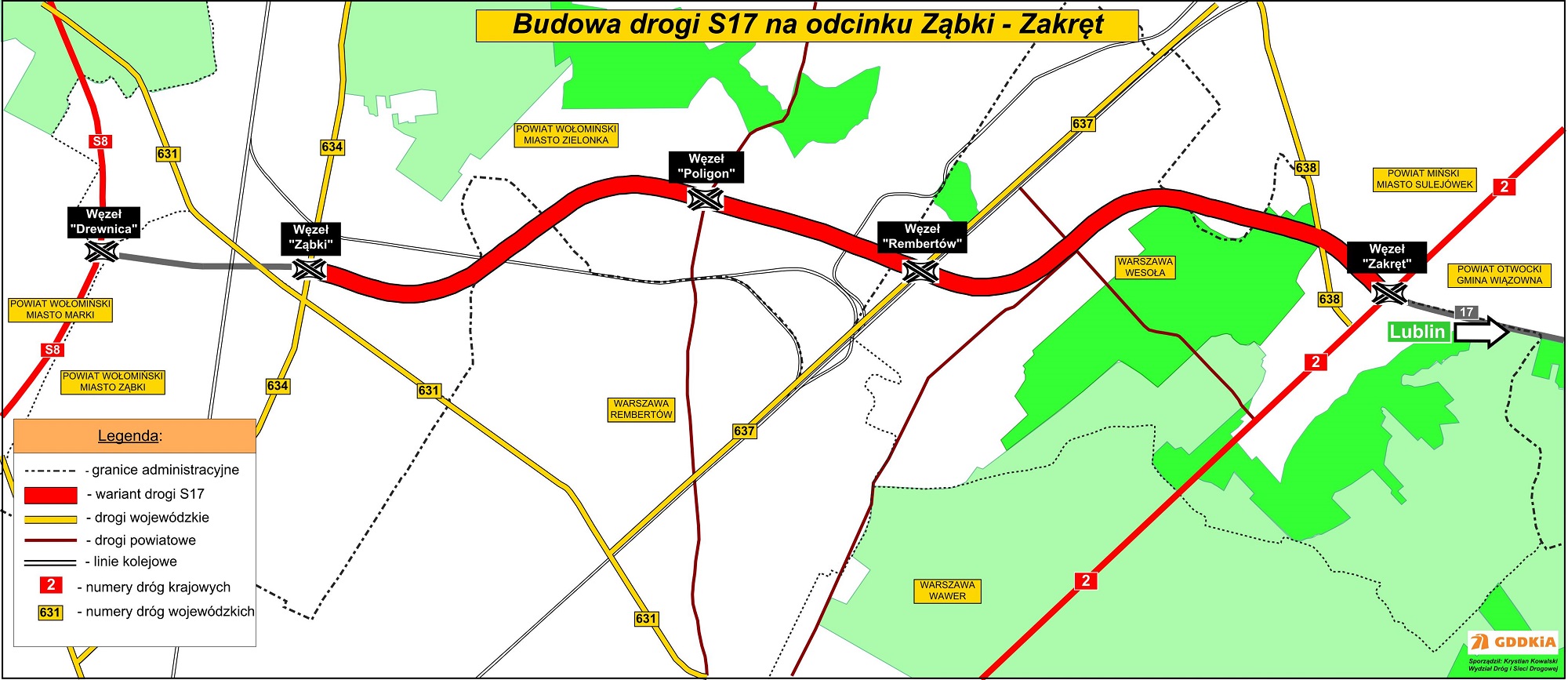 Wschodnia obwodnica Warszawy - S17 - 100 Obwodnic